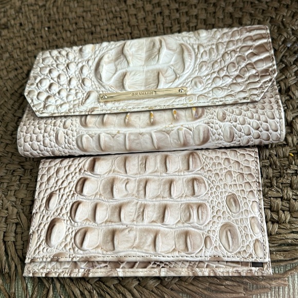 Brahmin | Bags | Brahmin 3 Fold Leather Wallet Including Check Book ...